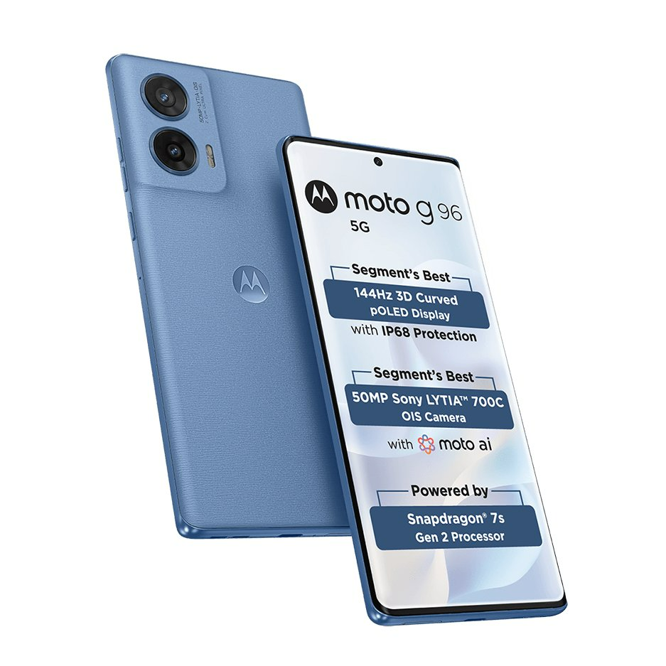 Moto G96 Launched in India: 144Hz Curved OLED Display, 50MP Sony ...