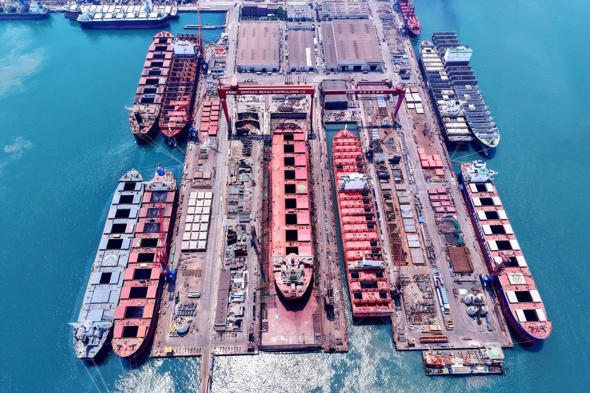 China’s lead in global shipbuilding may already be fading, new data ...