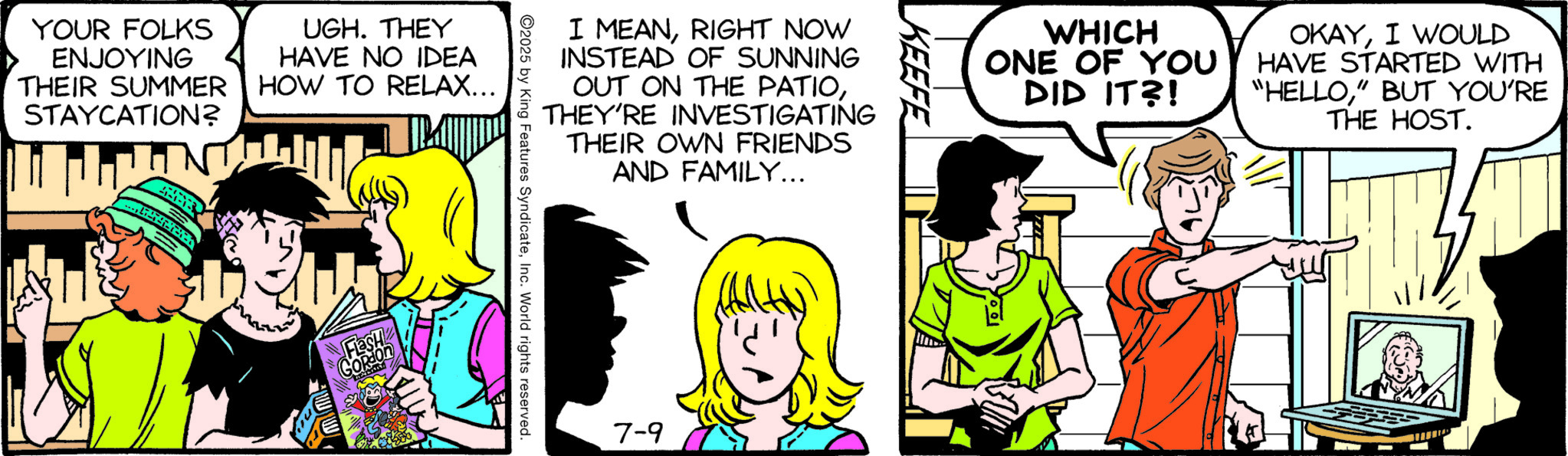 Sally Forth by Francesco Marciuliano; drawn by Jim Keefe