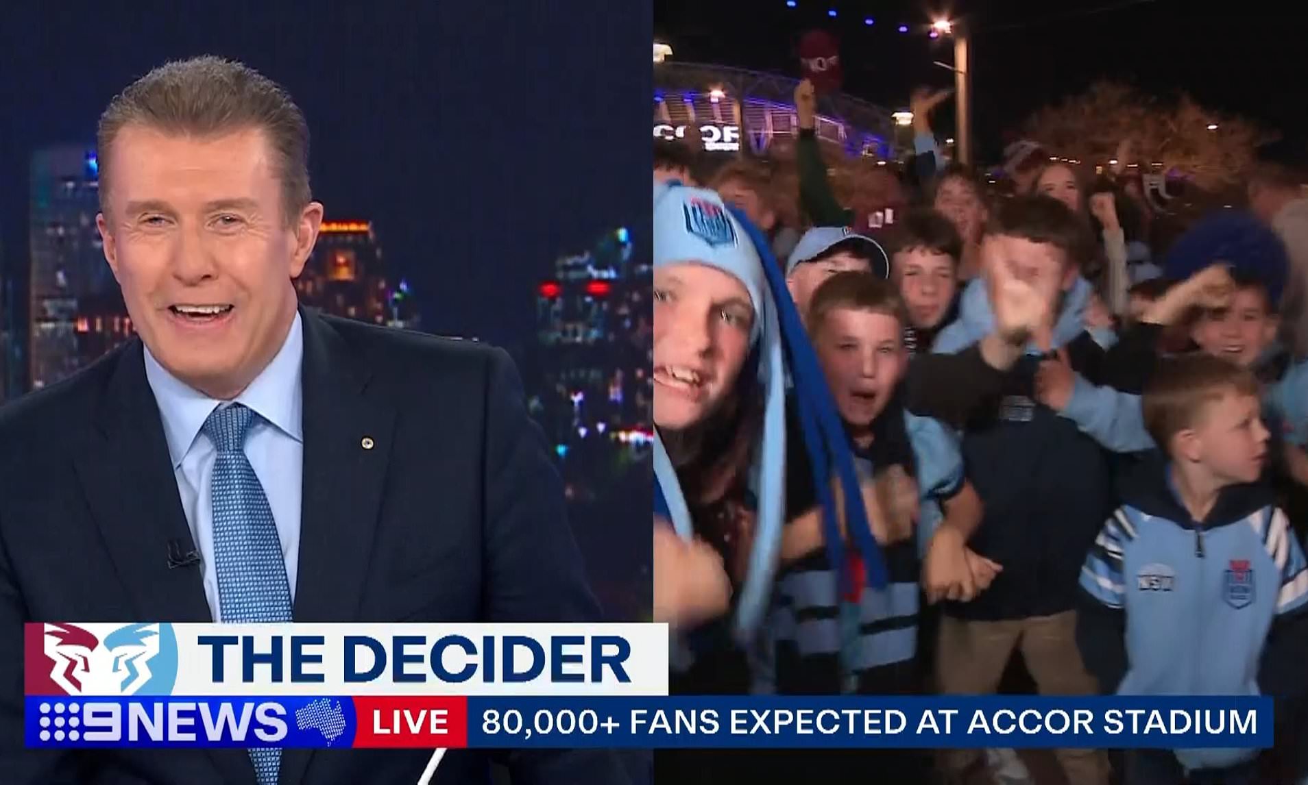 Nine newsreader Peter Overton turns party pooper as he has a VERY salty ...