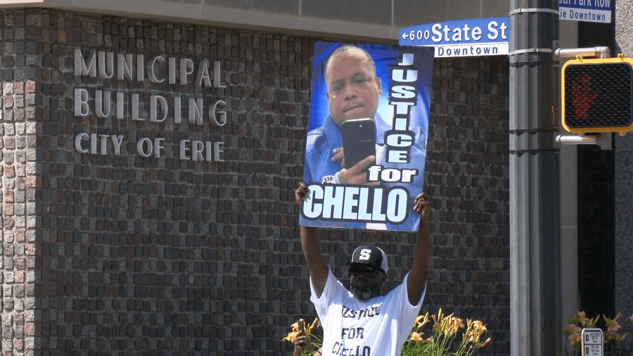 Children of Erie man killed by parole agent speak out, protests continue