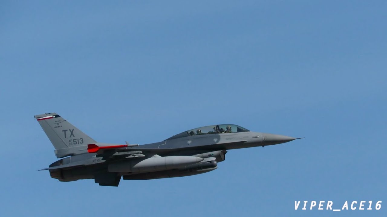 Epic F-16 Mass Launch with Thunderous Afterburner Sounds | Fighter Jet ...