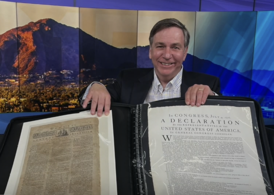 Understanding American history: Valley man shows off historic paper ...