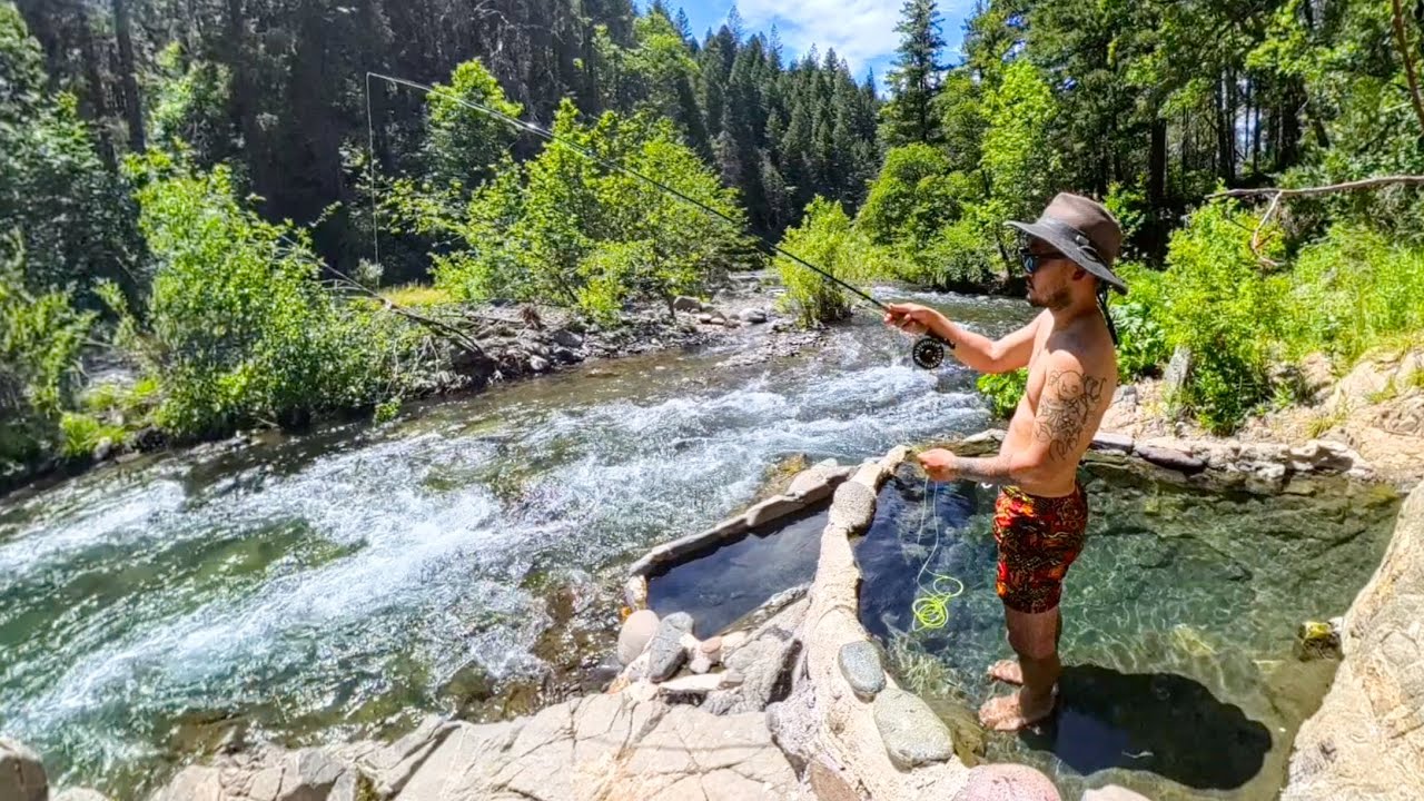 What flies work best for hot spring fishing?