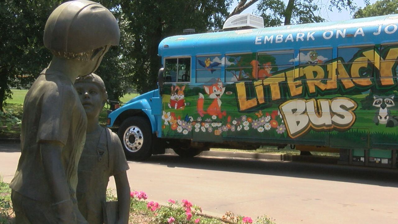 Tyler Literacy Bus is a library on wheels encouraging summer reading