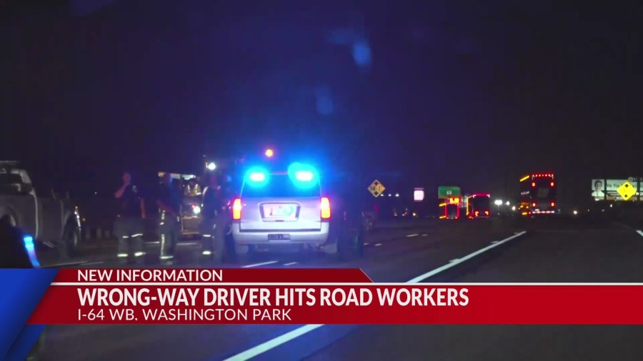 2 injured after wrong-way drivers strikes IDOT vehicle in East St. Louis