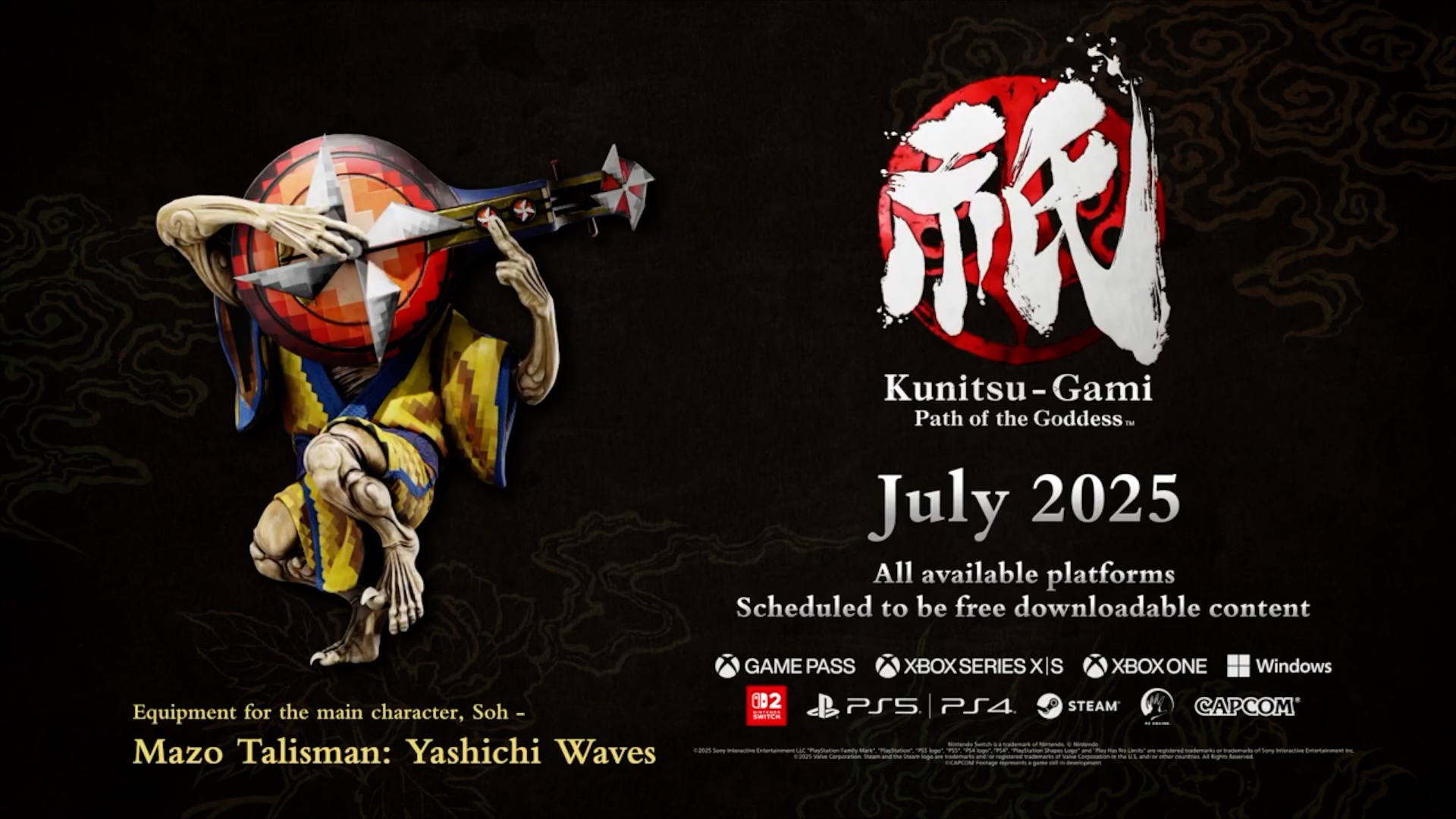 Kunitsu-Gami Path of the Goddess Official 1st Anniversary Trailer Capcom Spotlight 2025