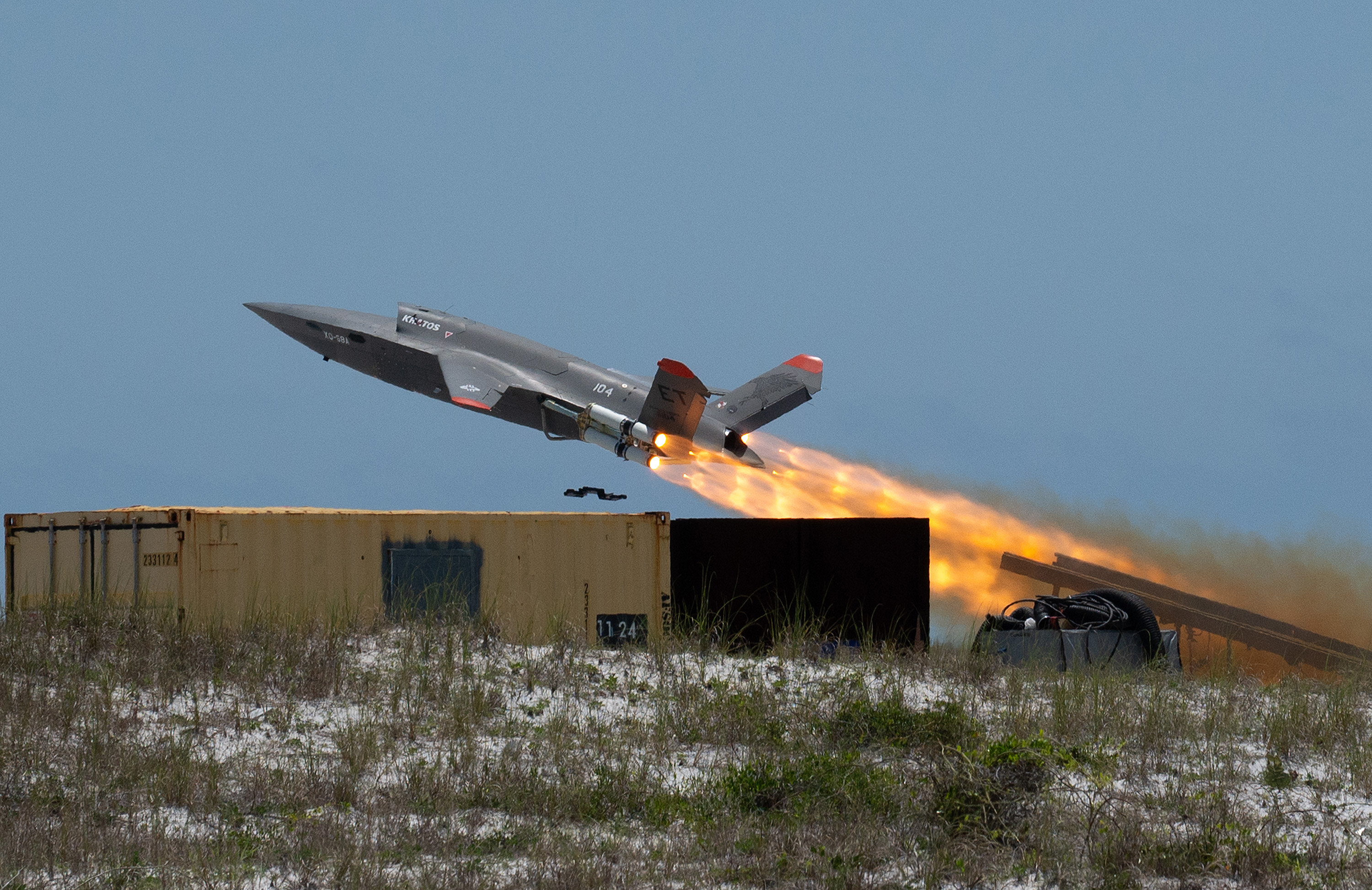 Fighter pilots integrate drones into air combat training