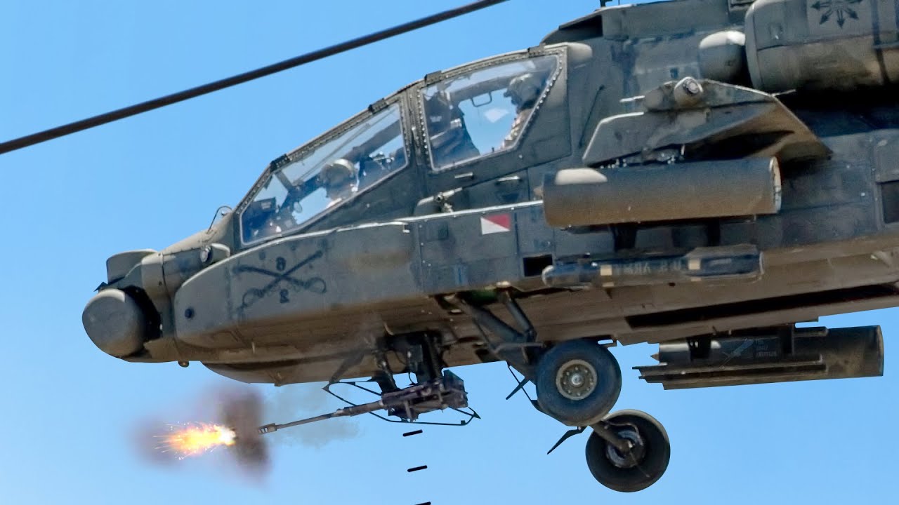 AH-64 Apache Pilot Rains Down 30mm Fury on Enemy Positions