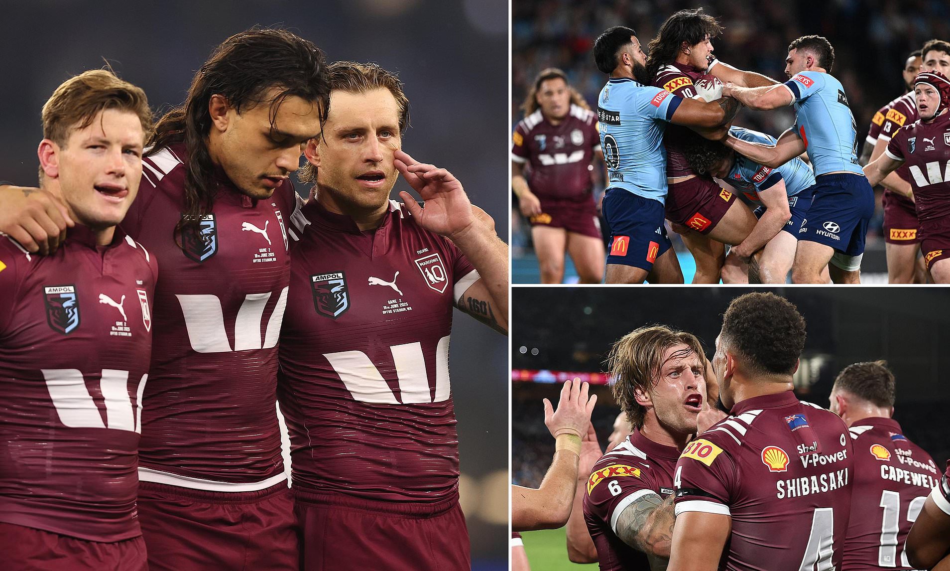 Maroons star produces subtle act of support for heartbroken team-mate ...