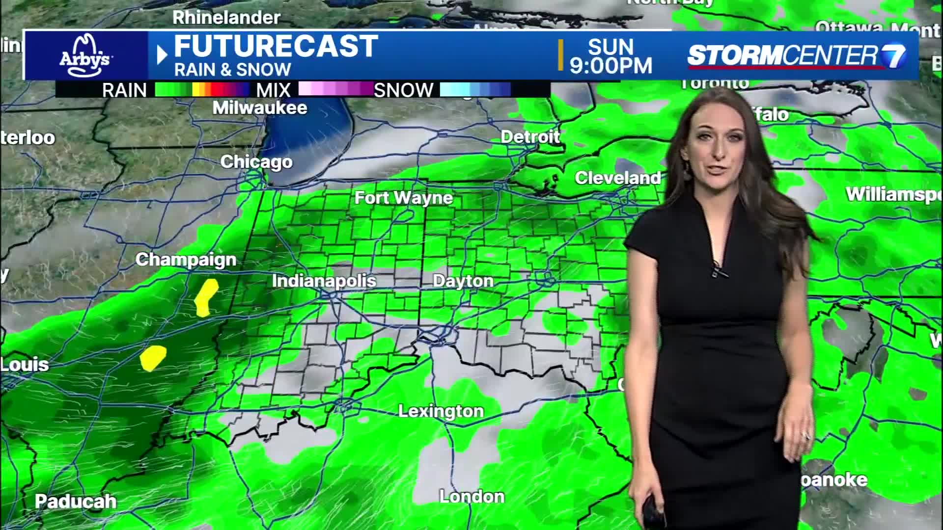 Increased heat and humidity with the chance of storms