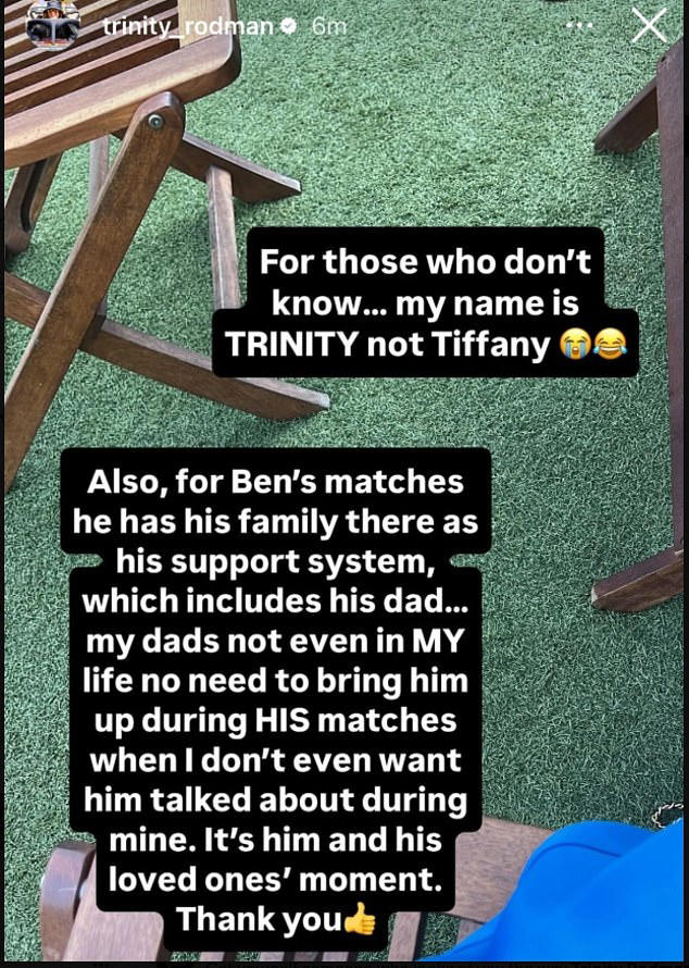 BBC apologises after commentator Andrew Castle got Dennis Rodman's daughter Trinity's name wrong