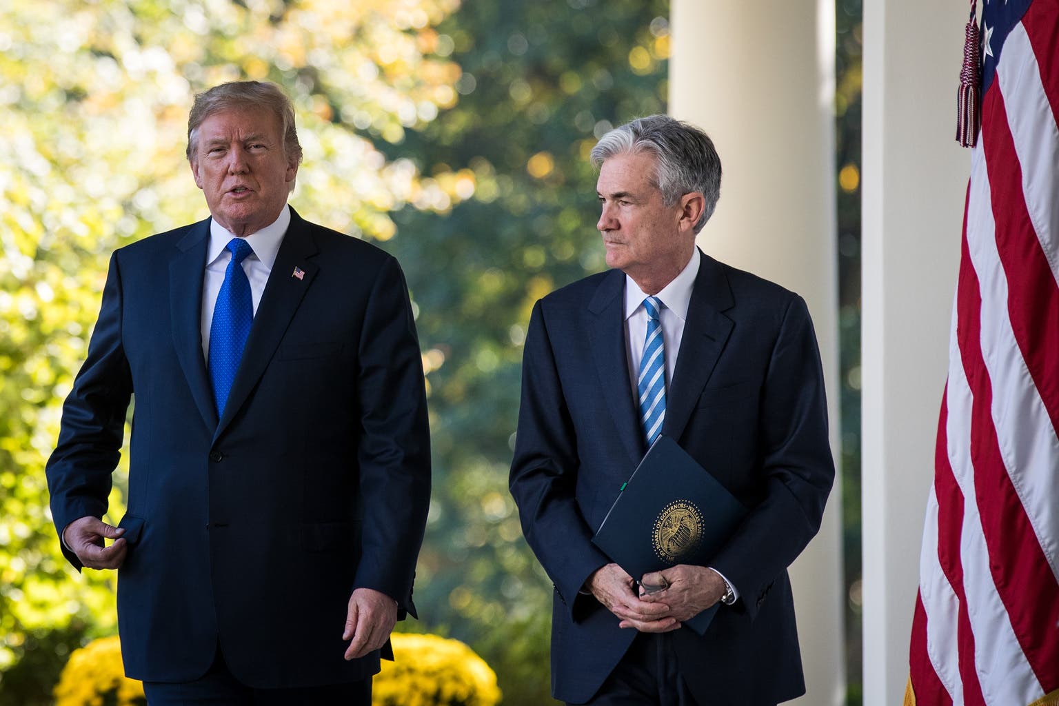 Trump calls on Fed to cut rate by 'at least' 3 percentage points