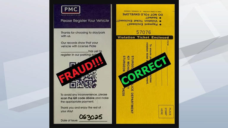 Sturgeon Bay police warn about parking ticket scam