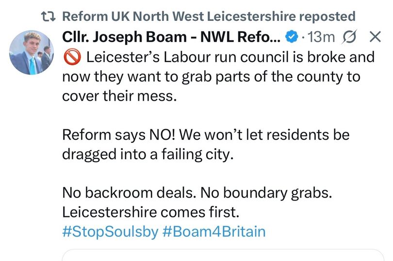 Leicestershire’s district leaders hit back at claims they accept city ...