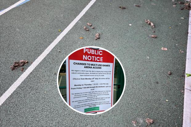 'Disgusting' dog mess sees playing area's opening hours cut