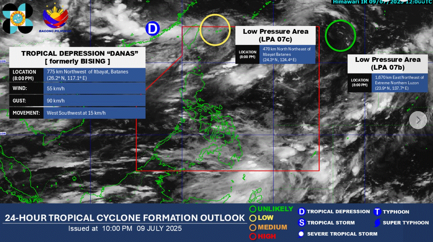 PAGASA: New LPA spotted inside PAR