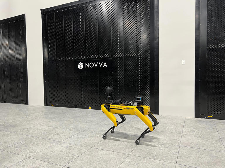 Novva data center with robot dog guard, drone monitoring completed near ...