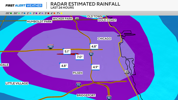 Flash flood in Chicago saw more than 4 inches of rain fall in less than ...