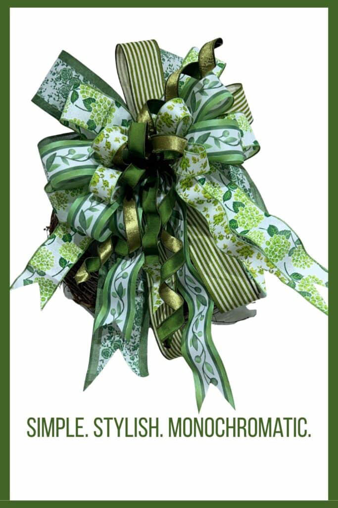 Not Sure Which Ribbons Go Together? Use One Color to Start