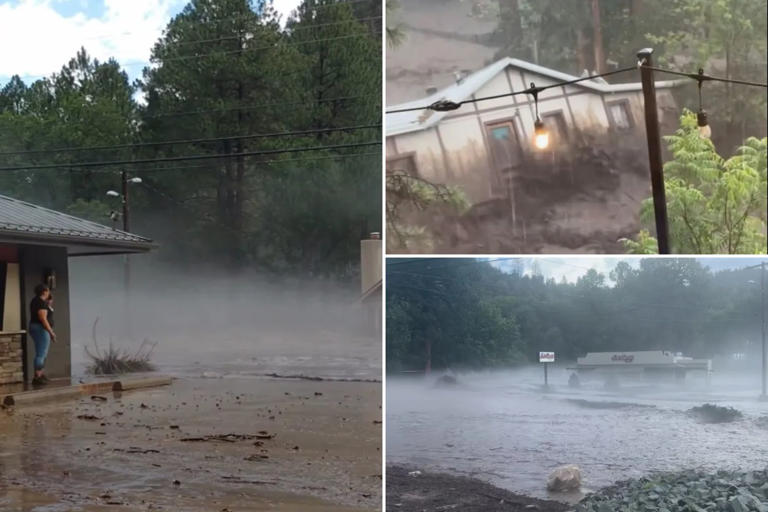 New Mexico town suffers damage again as heavy rain triggers record ...
