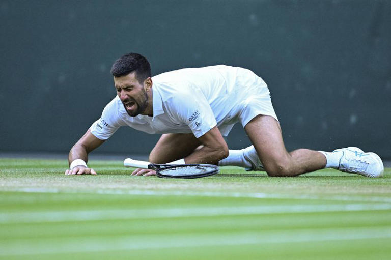 Novak Djokovic gives injury update after brutal Wimbledon faceplant ...