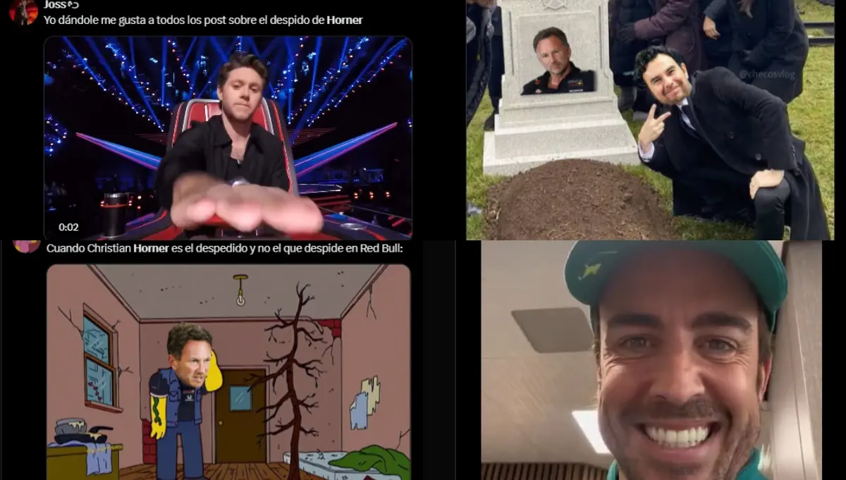 Christian Horner víctima de los memes tras su despido de Red Bull Racing