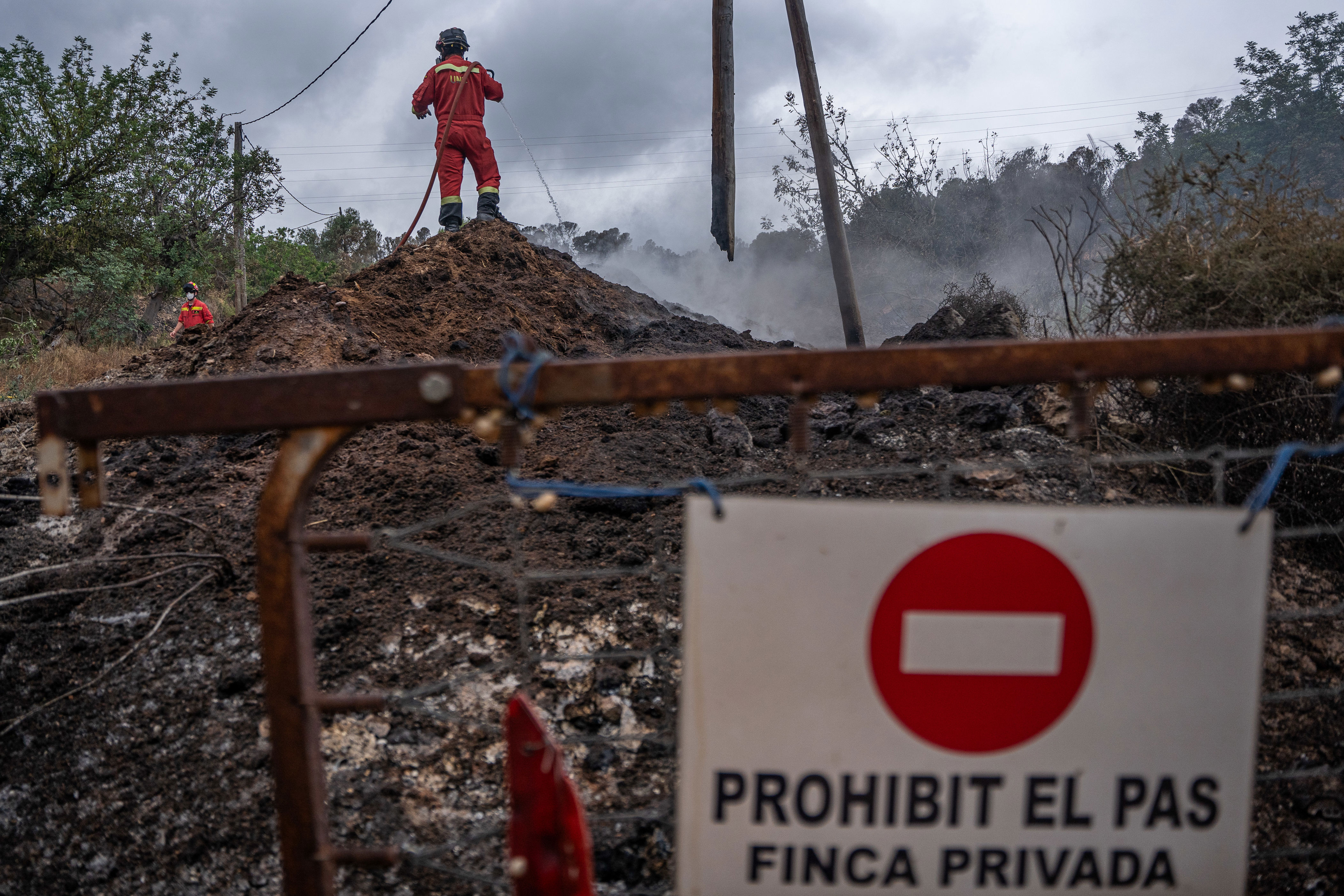 Firefighters bring forest fire near Tarragona in Spain under control