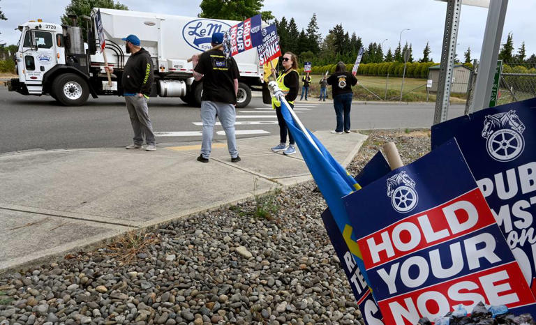 Will local garbage pickup be affected by today's Lacey Teamsters strike?