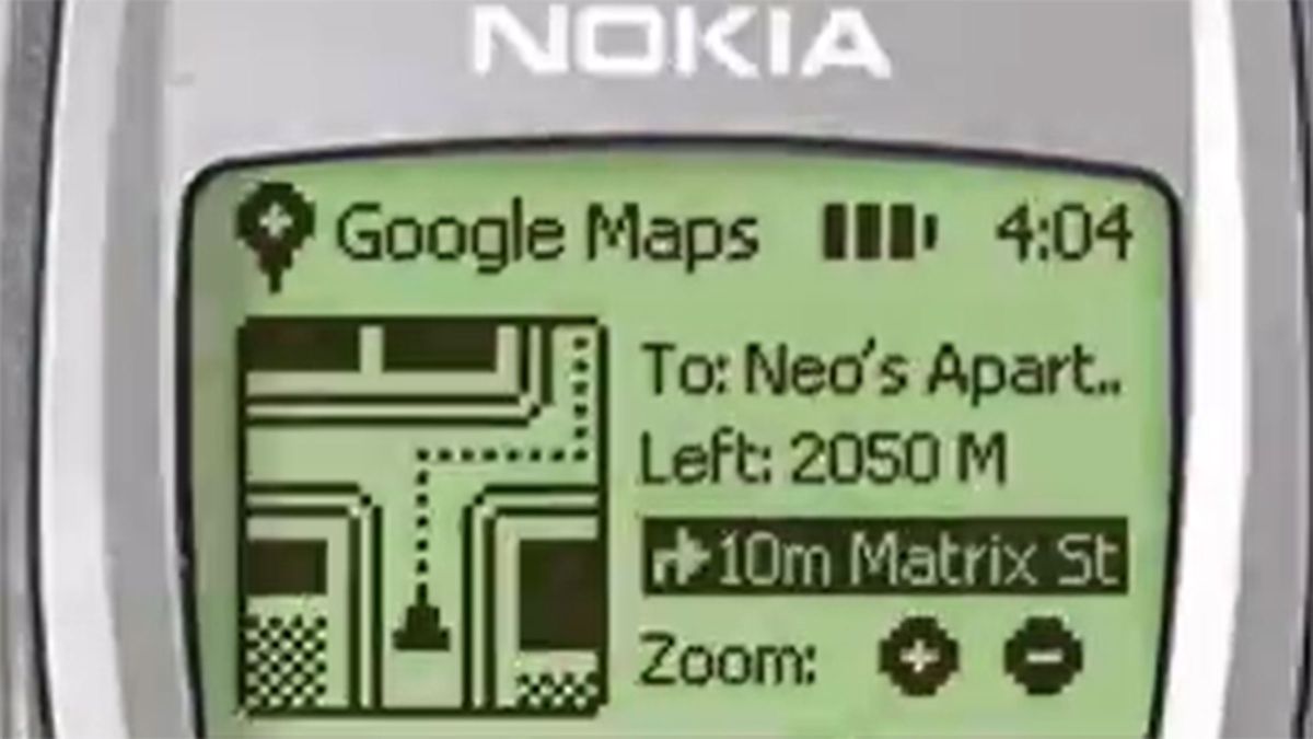 Así se vería Google Maps si hubiera salido en los míticos Nokia 3210