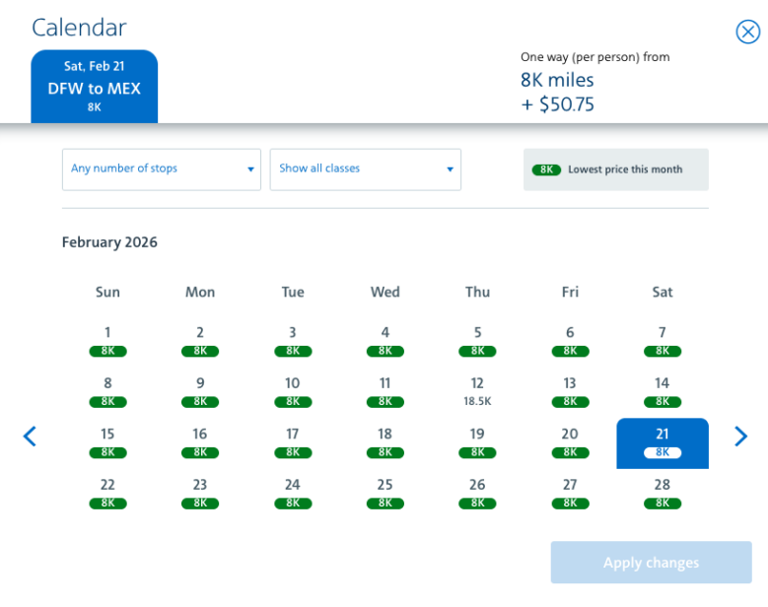 [Award Alert] Fly to Mexico for 8K AA Miles With Wide-Open Availability