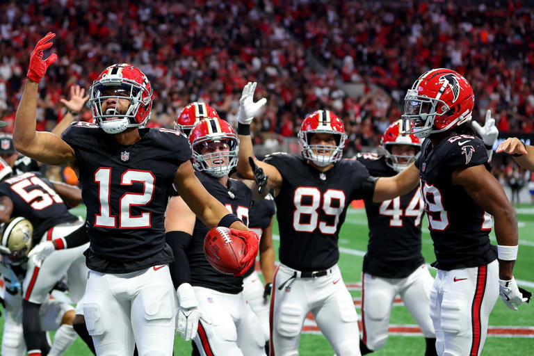 Falcons' updated roster with uniform numbers for each player