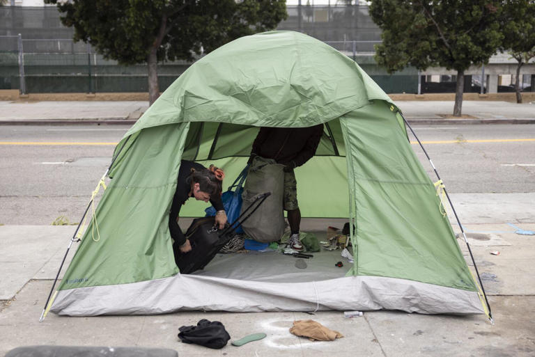 L.A. vowed to remove 9,800 encampments. But are homeless people getting ...