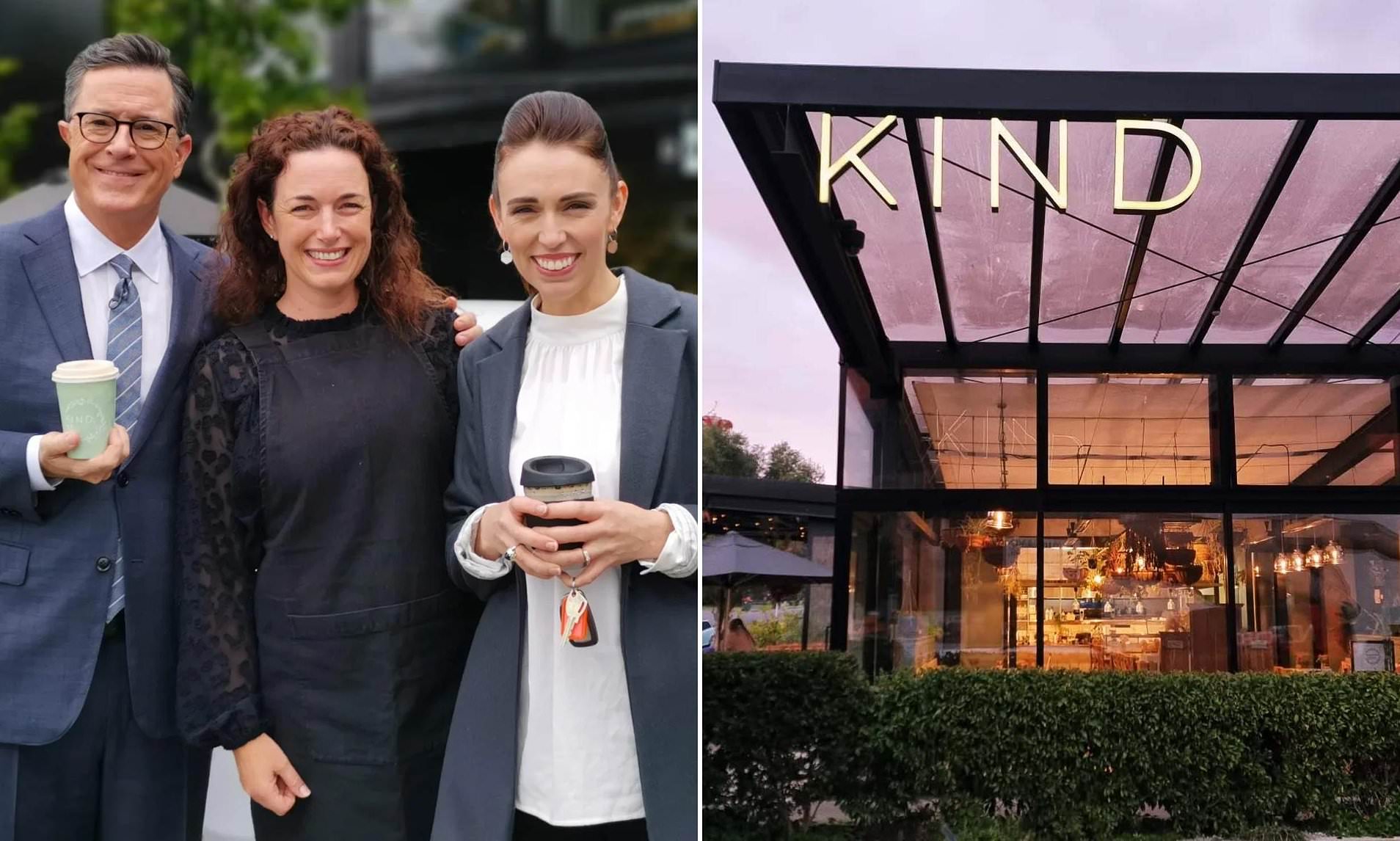 Café where Jacinda Ardern took Stephen Colbert in NZ closes as ex-PM ...