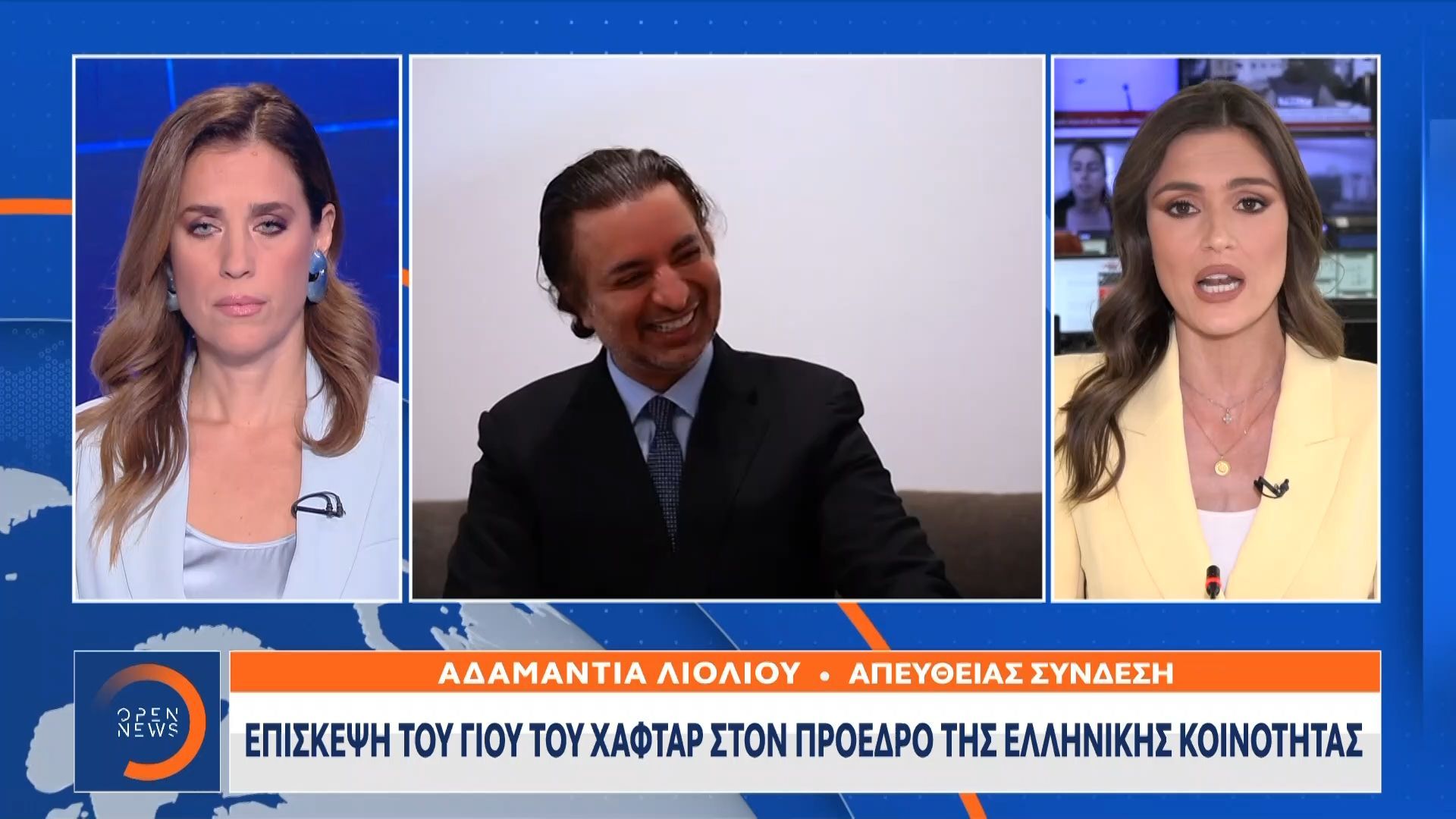Επίσκεψη του γιου του Χαφτάρ στον πρόεδρο της ελληνικής κοινότητας