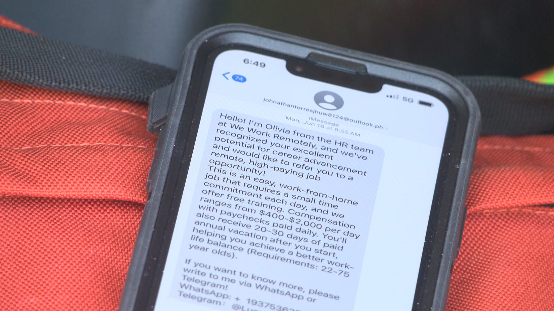 New scam offering high-paying remote job for little work