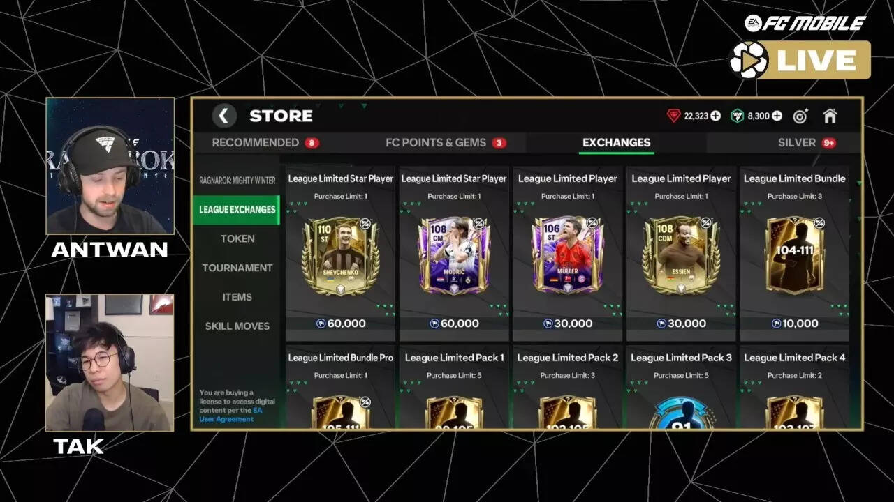 Essien and Shevchenko arrive as new League Icon Cards in EA FC Mobile