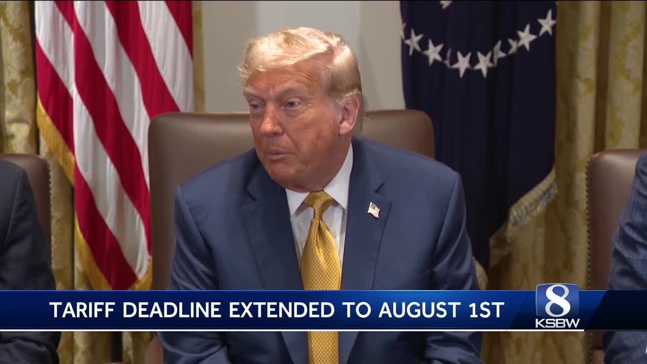 President Trump announces new tariffs with August deadline