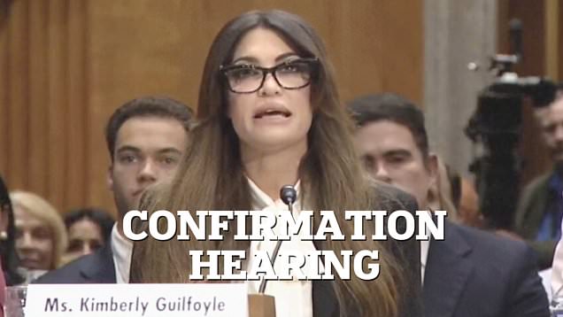 Trump Greece Ambassador nominee Kimberly Guilfoyle speaks at Senate