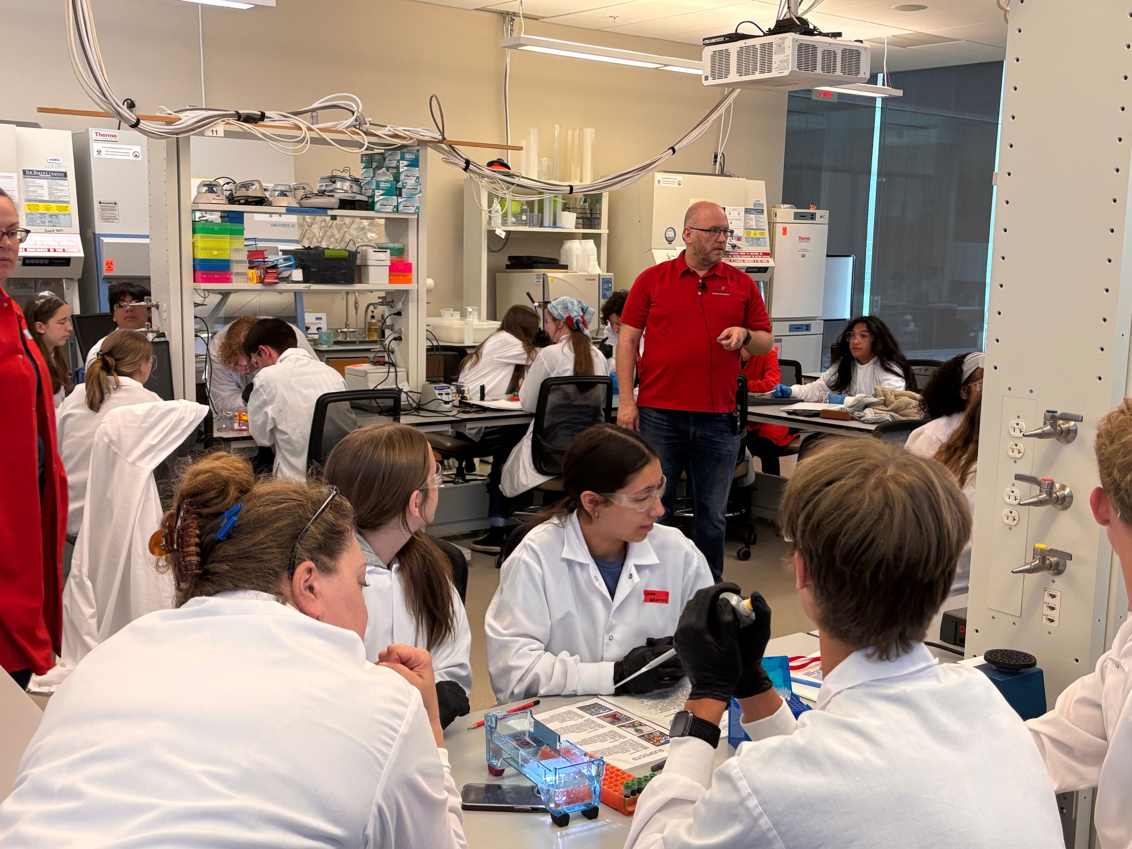 High school students experiment at UW-Madison Summer Science Camp
