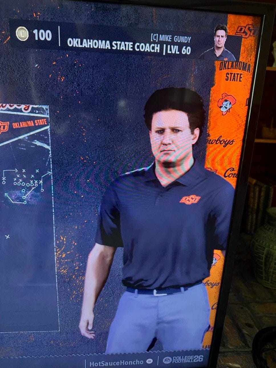 Mike Gundy reacts to 'awesome' likeness in EA Sports College Football ...