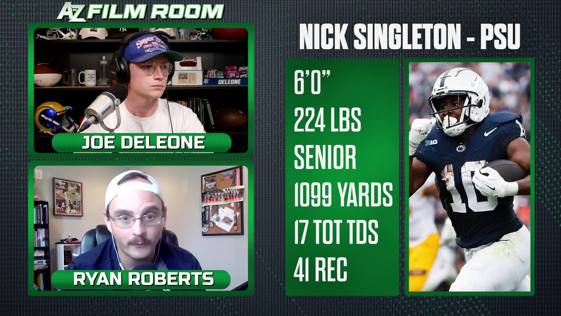 Penn State RB Nick Singleton 2026 NFL Draft