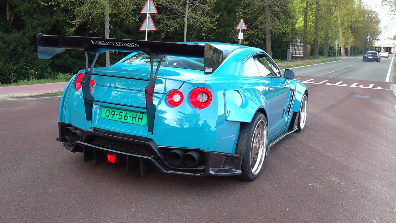 Modified Nissan GT-R R35 Leaving Europe’s Biggest GTR Meet – Loud ...