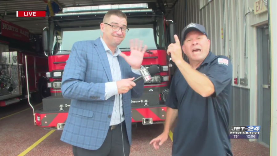 WATCH: Meteorologist Craig Flint, Tom Atkins at the North East Firemen ...
