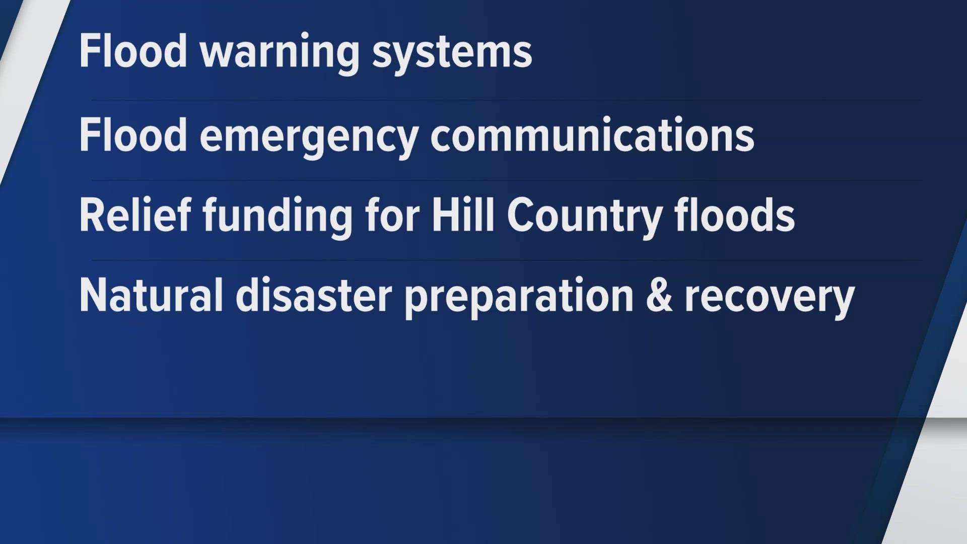 Gov. Abbott to prioritize items related to flood disaster in upcoming ...