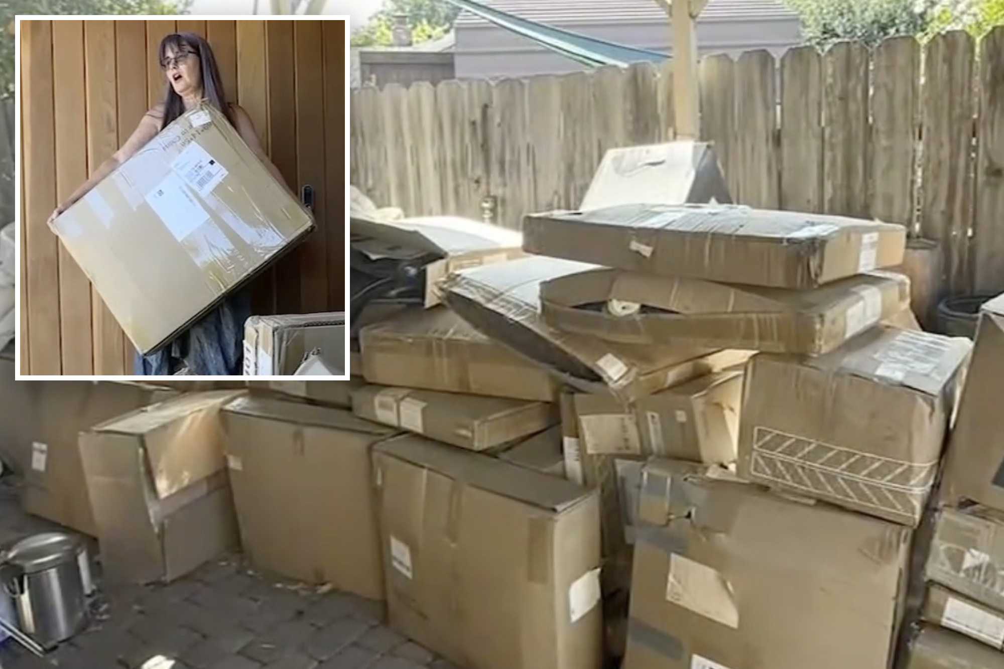 Hundreds of huge Amazon packages arrive at Calif. woman’s doorstep for ...