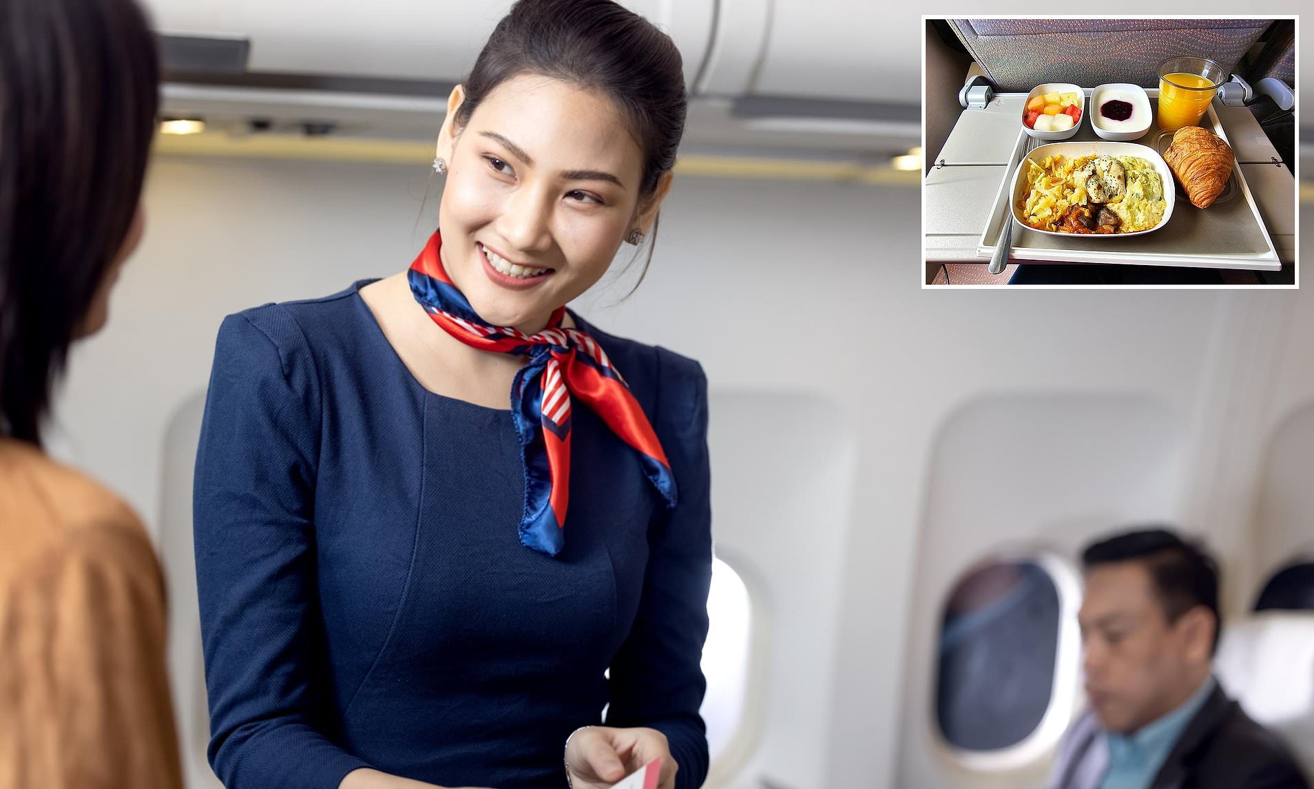 Flight attendant reveals the food rule every passenger should follow on ...