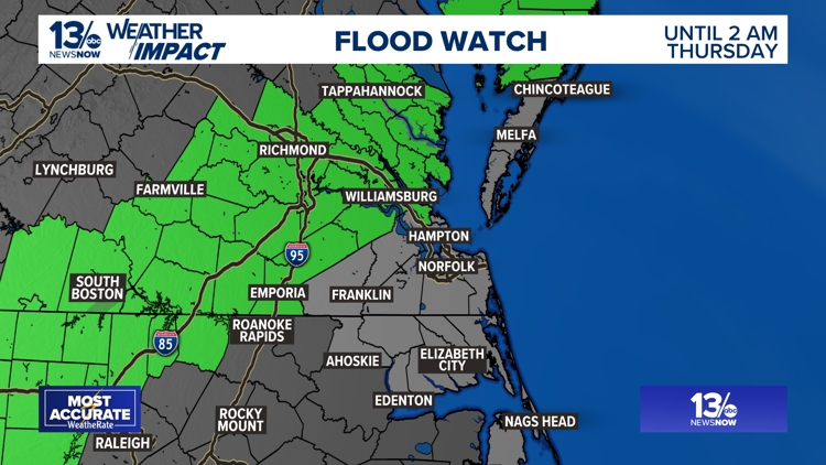 Parts of Virginia could see storms with heavy rain and a flash flooding ...