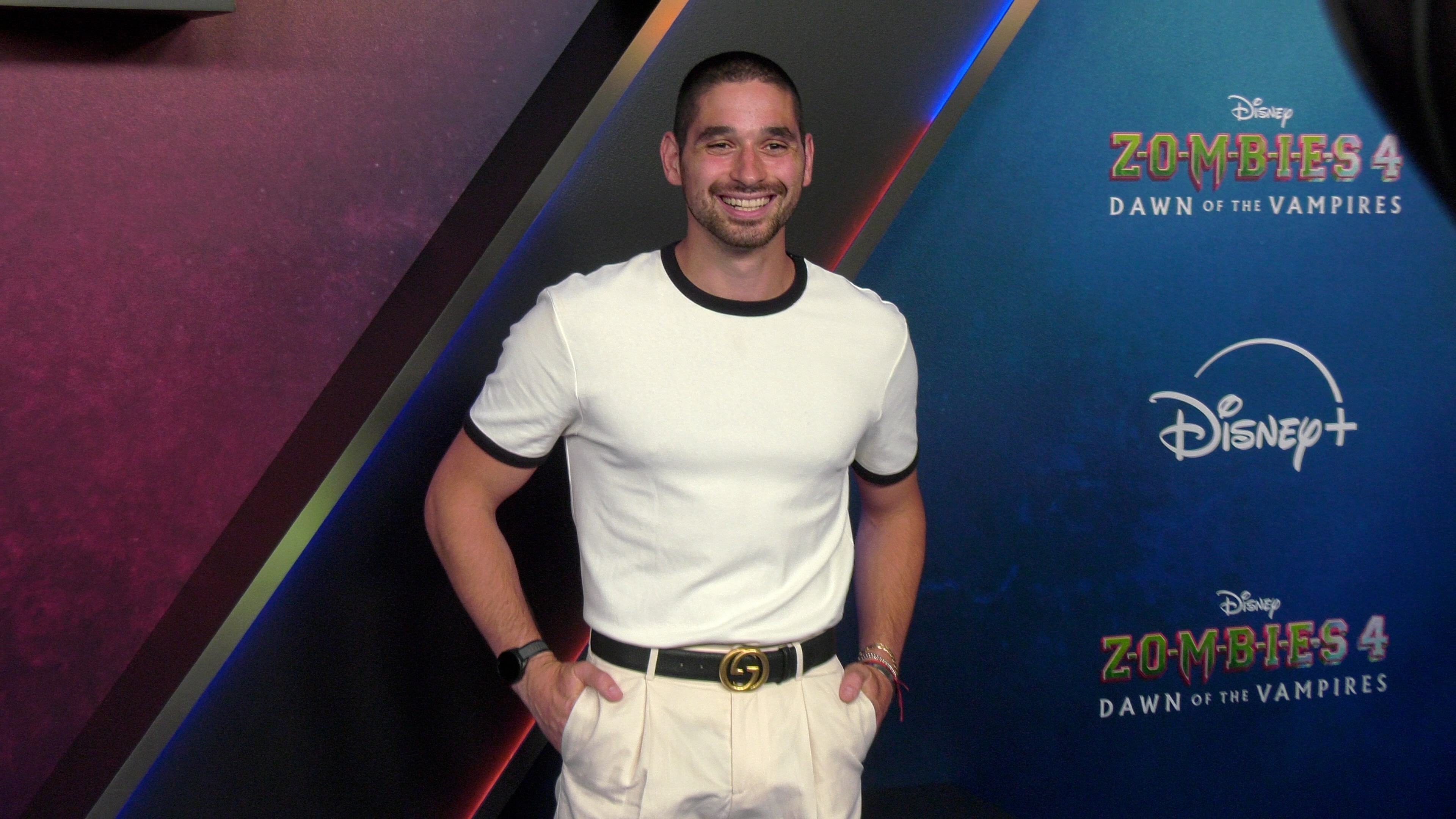 Alan Bersten "Zombies 4: Dawn of the Vampires" Premiere Blue Carpet