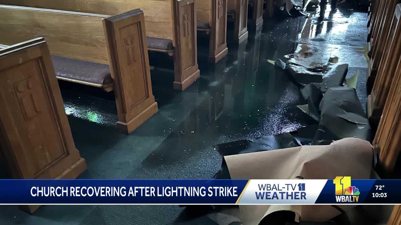 Pastor details extent of damage after church struck by lightning